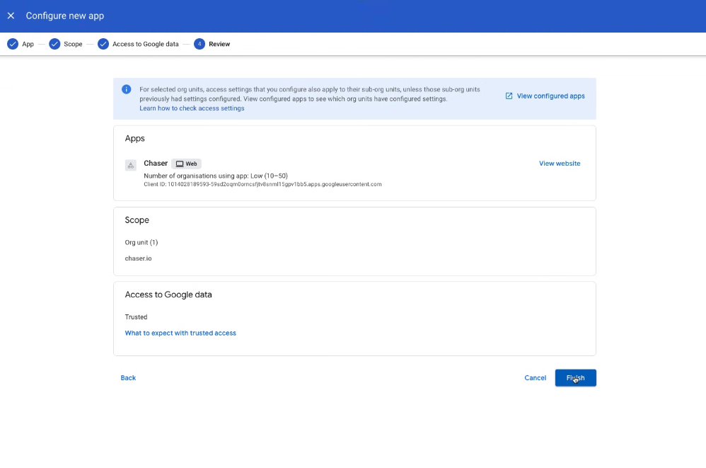 Connect your email to Chaser